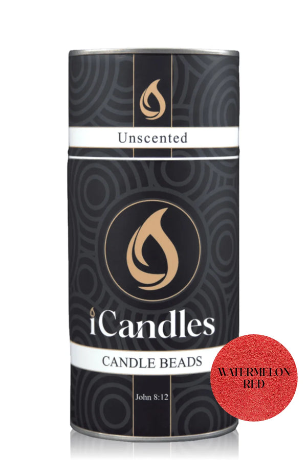 Candle Beads - Watermelon Red + Wicks – iCandles SA